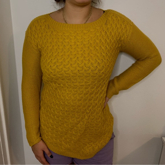 It's Our Time | Sweaters | Its Our Time Mustard Yellow Knit Sweater ...